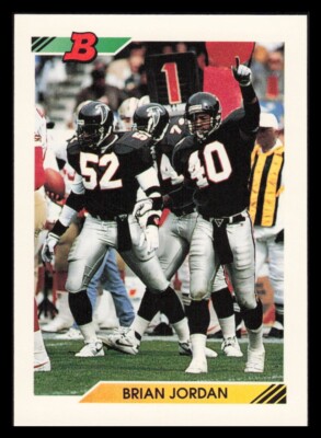 2 1992 Bowman Brian Jordan Football Cards #336 Atlanta Falcons | eBay