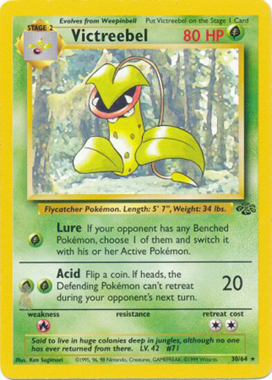 Pokemon Victreebel Card