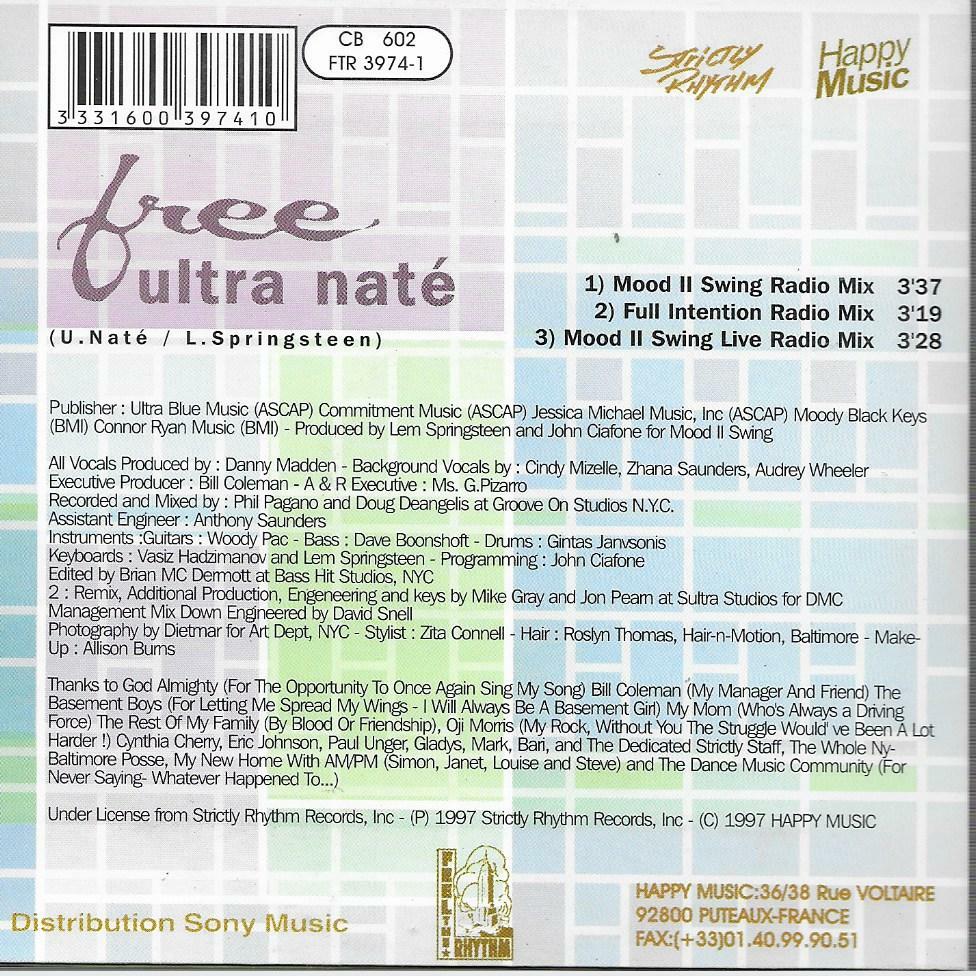 CD Single - Ultra Naté ‎– Free Label: Feel The Rhythm ‎– FTR 3974-1 ...