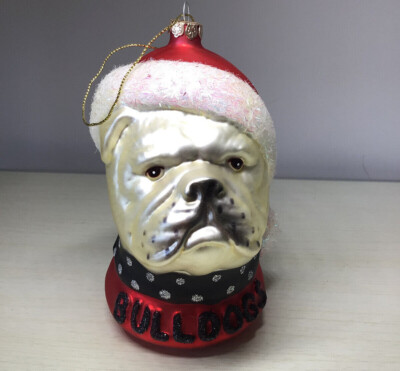 Vintage UGA Officially Licensed Georgia Bulldogs Hand Blown Christmas ...