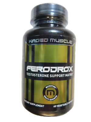 KAGED MUSCLE FERODROX TESTOSTERONE SUPPORT 60 VEG CAPSULES EXP. 12/2024 ...
