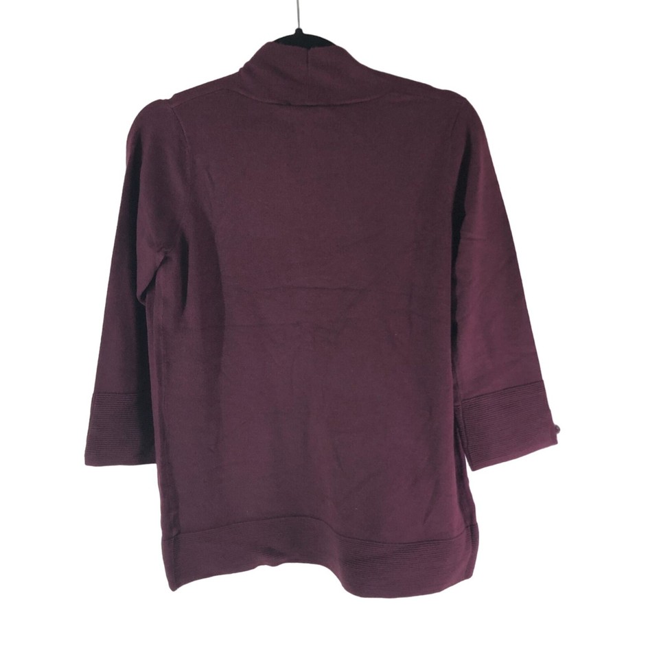 Stitch Fix Evolution By Cyrus Womens Open Front Cardigan Sweater Purple ...