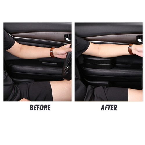 Universal Car Door Elbow Armrest Support Rest Cushion Organizer Box ...