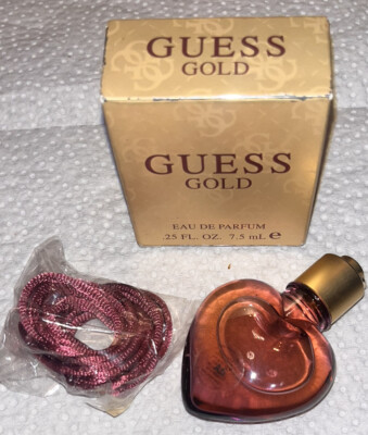 Guess Gold Eau De Parfum Splash Mini Pendant 0.25oz. New In Box | eBay