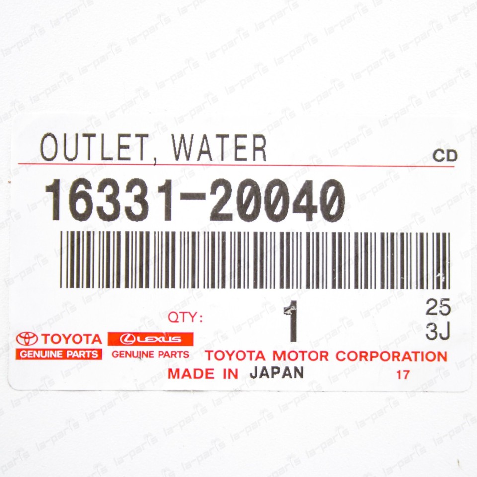 Genuine OEM Toyota Avalon Sienna 3.0l Engine Coolant Outlet Flange ...