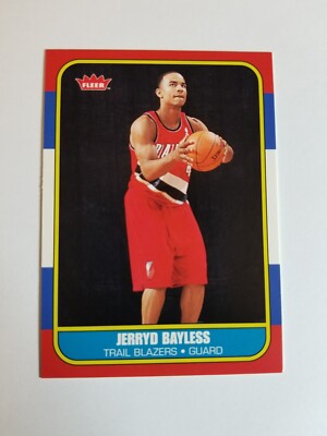 JERRYD BAYLESS 2008-09 NBA FLEER BASKETBALL RC 86-87 RETRO BLAZERS #172 ...