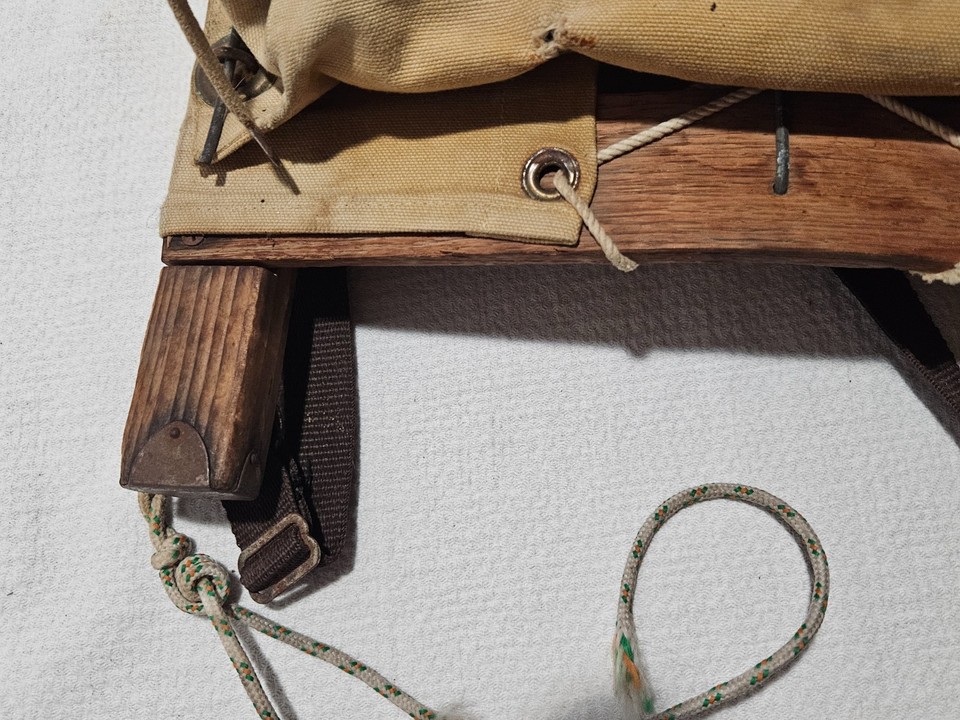 Vintage 1930's-50's Trager Trapper Nelsons Indian Pack Board Backpack ...