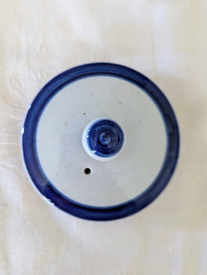 Vintage Chi Kiang Stoneware Teapot Blue Floral China 70s 80s Ceramic ...