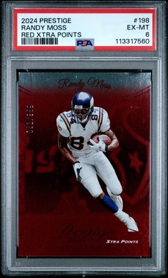 2024 PANINI PRESTIGE RED XTRA POINTS #198 RANDY MOSS 81/999 PSA 6 | eBay