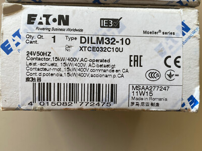 Eaton Electric Power Contactor DILM32-10(24V50HZ | eBay