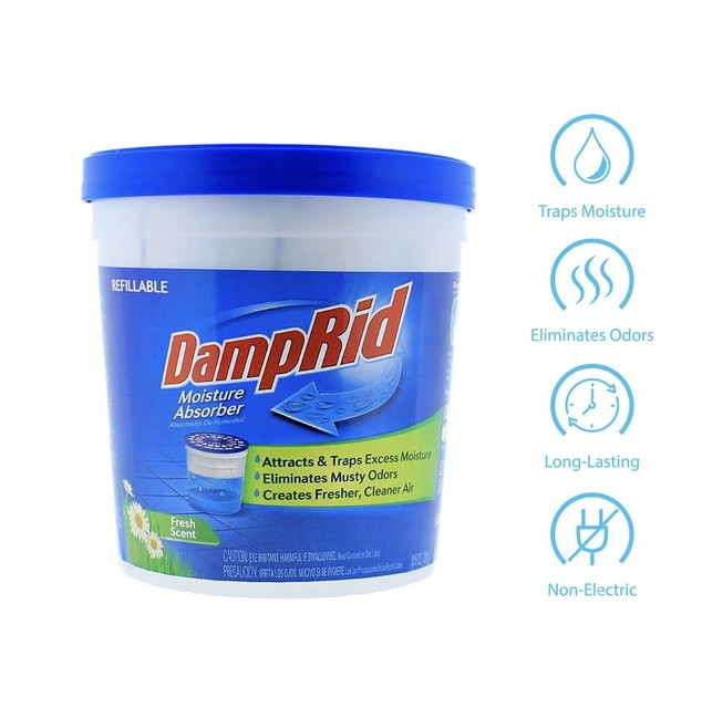 DampRid FG60FS Moisture Absorber Fresh Scent 10.5-ounce 2-pack for sale ...