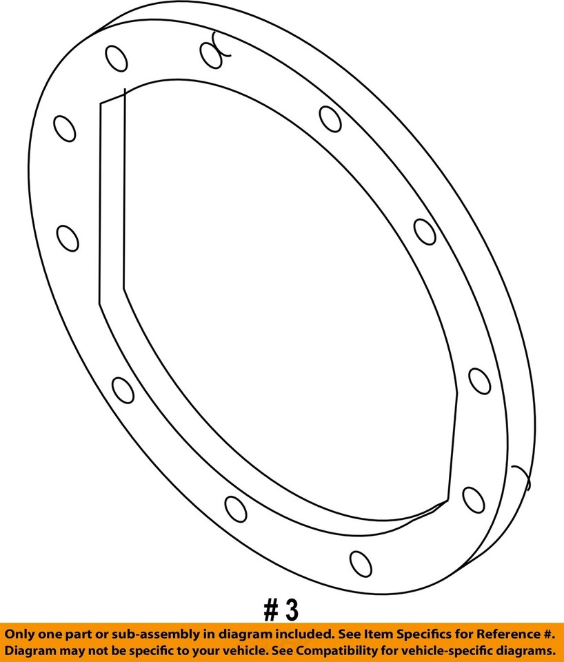 GM OEM 09-22 Avalanche Rear Suspension Axle Housing-Cover Gasket ...