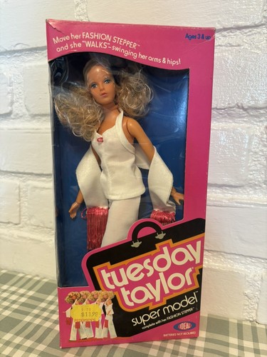 VINTAGE “Tuesday Taylor Super Model Doll’ 1978 Ideal 11.5” NRFB #1240-1 ...