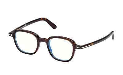 Tom Ford TF5837-B Tortoise 052 Plastic Eyeglasses Frame 46-20-145 Blue ...