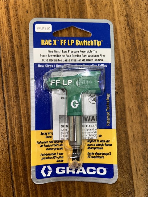 Graco RAC X FFLP Fine Finish Low Pressure Airless Spray Tip FFLP110 for ...