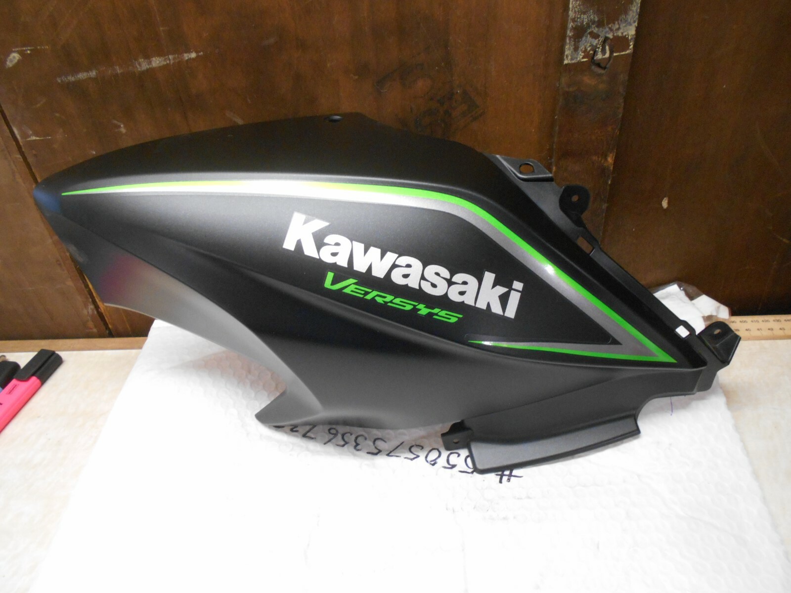 GENUINE KAWASAKI PARTS LEFT FUEL TANK SIDE COWLING KLE650 VERSYS 55057 ...