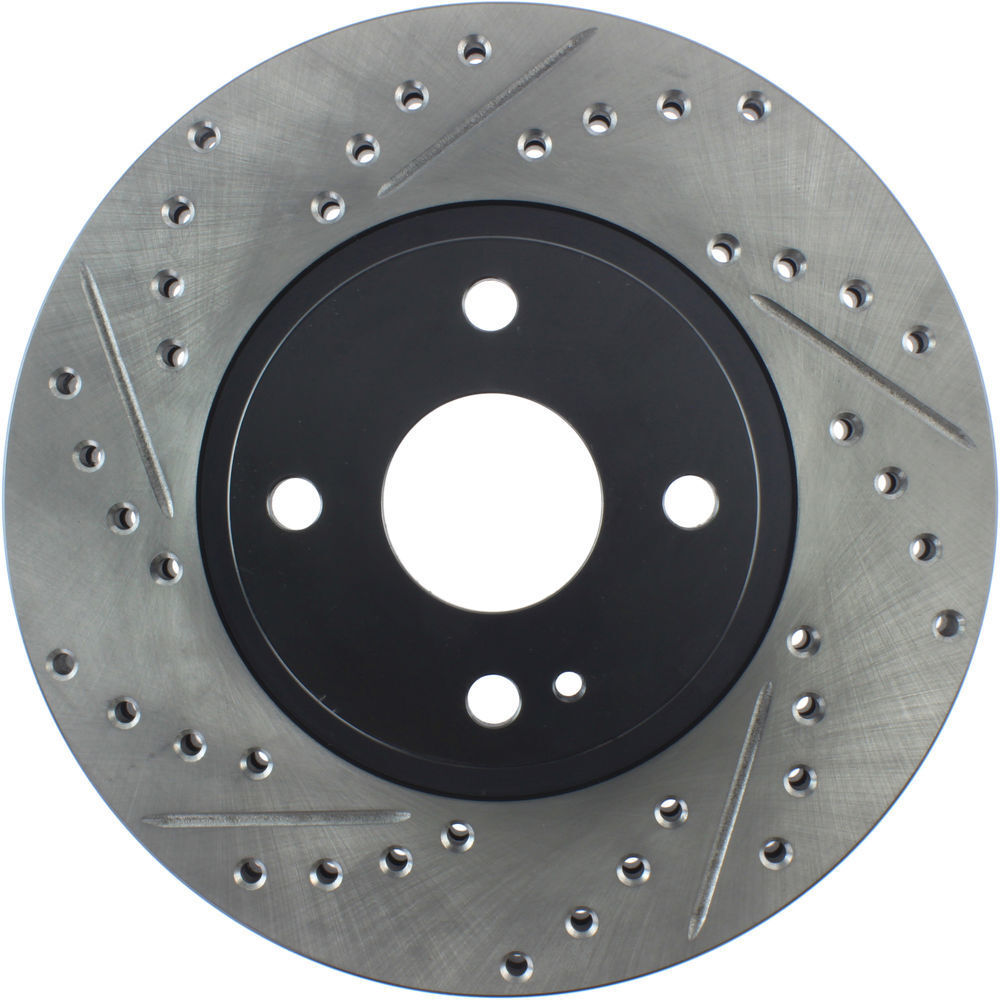 Disc Brake Rotor-Sport Cross-Drilled and Slotted Stoptech fits 01-05 ...