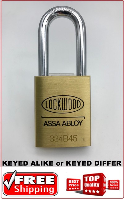 Lockwood Padlock 334b45 Commercial Grade 48mm Boron Steel Shackle Easy ...