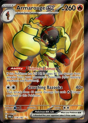 Armarouge Ex #218 Pokemon Paradox Rift | eBay