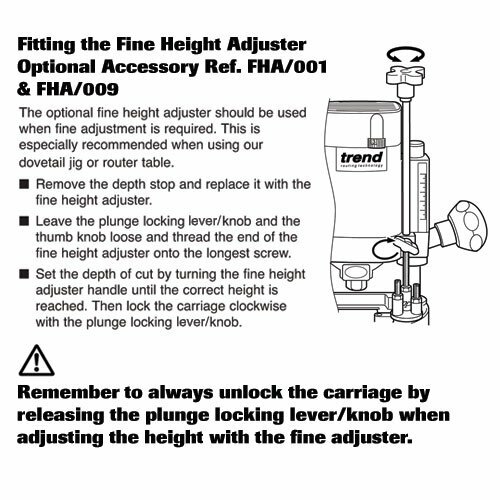 Trend Router Fine Height Adjuster T3 T5 for sale online | eBay