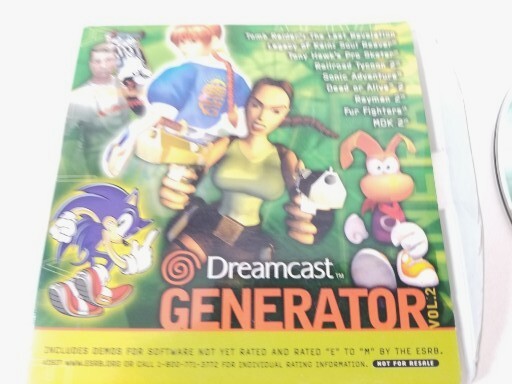 Sega Dreamcast Generator Volume 2 Demo Disc W/ Sonic Adventure + Dead ...