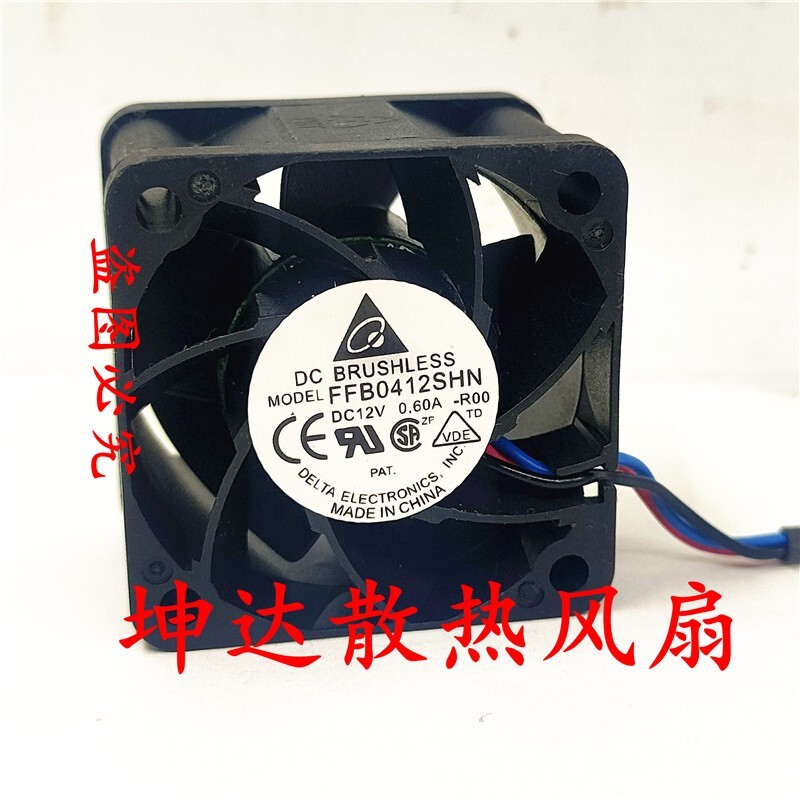 1 PCS Delta Fan FFB0412SHN-R00 DC 12V 0.60A 40*40*28MM 3-pin server ...