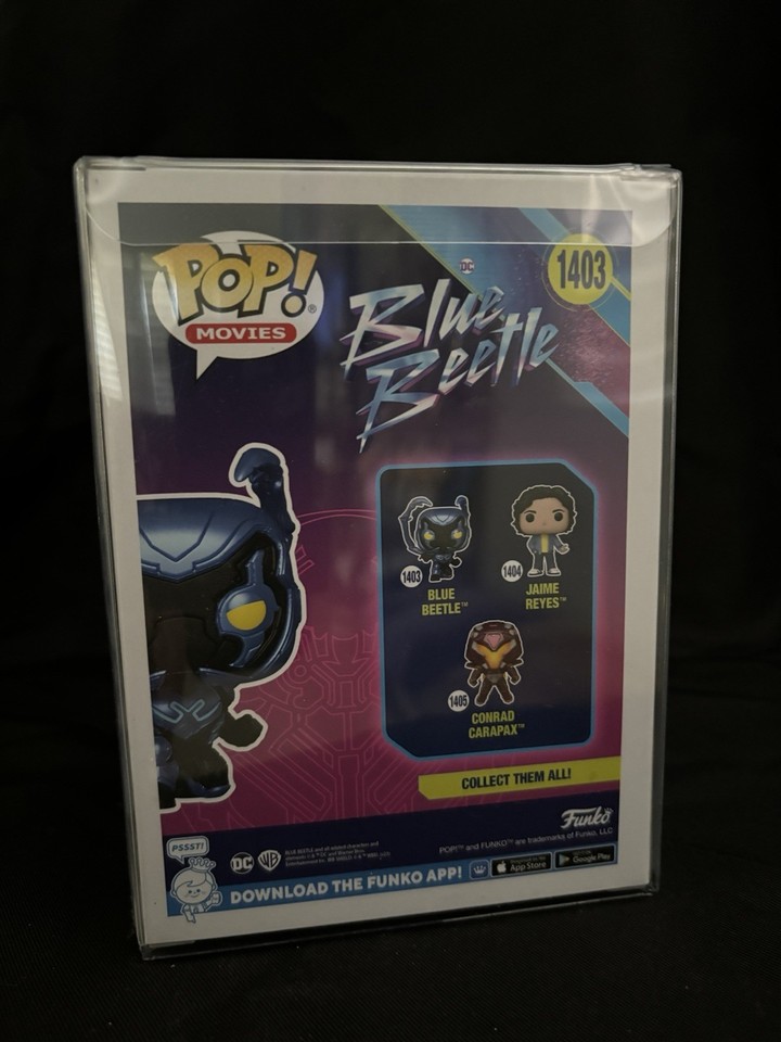 Funko Pop! Vinyl Blue Beetle #1403 DC Universe Blue Beetle Movie Vinyl ...