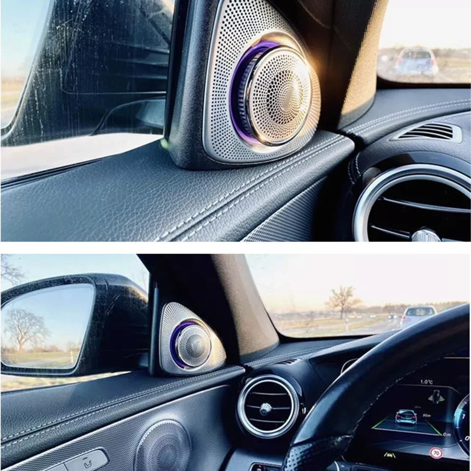 3D Speaker LED Tweeter For Mercedes Benz S Class W222 Ambient Light 7/ ...