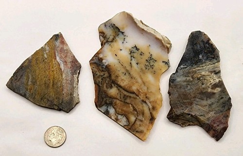 Ochoco Sunset Agate - Rare High Quality Slabs from Oregon. 3pc (169 ...