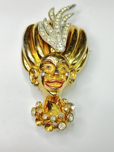 Unsigned Marcel Boucher “Cabaret / Follies Revue” Figural Brooch early ...