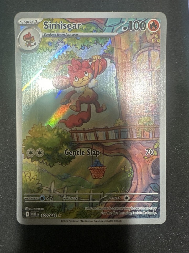 Pokemon White Flare Simisear IR Illustration Rare Holo 100/086 English ...