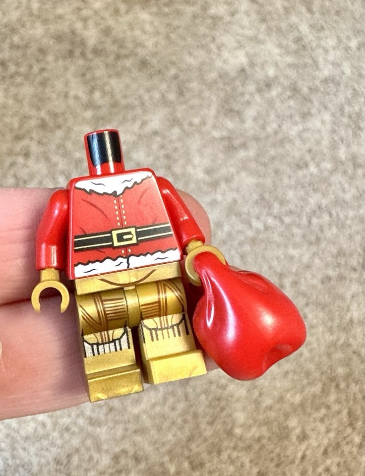 LEGO Star Wars Minifigure: Santa C-3PO & Reindeer R2-D2 (sw0680 sw0679 ...