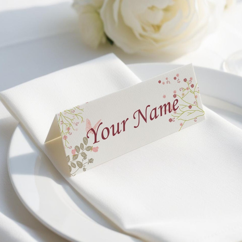 Personalised Place Cards, Table Name Cards for Weddings, Place Table ...