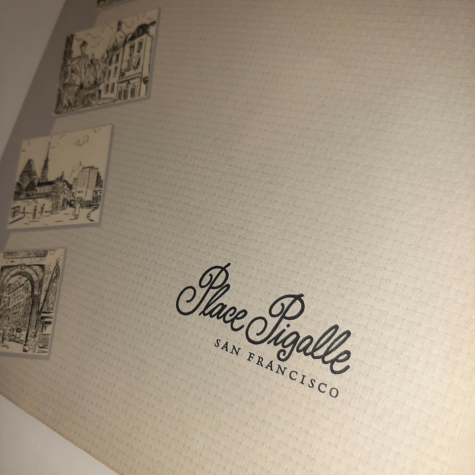 1950s Menu PLACE PIGALLE French Fancy Restaurant San Francisco, CA | eBay