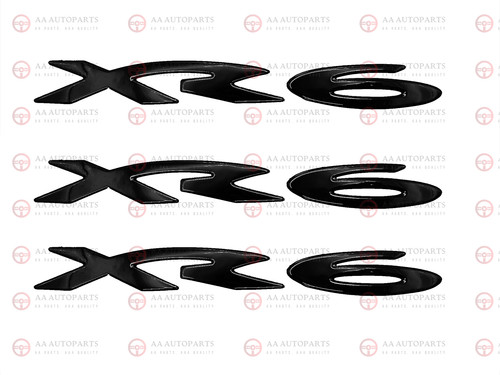 XR6 Badge Gloss Black Full Set For Ford Falcon BA BF FG Rear Boot Side ...