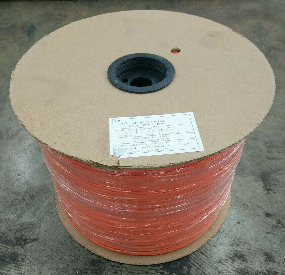 2670 Ft Roll 3/4" (19mm) Langoflex G Braided Expandable Protector ...