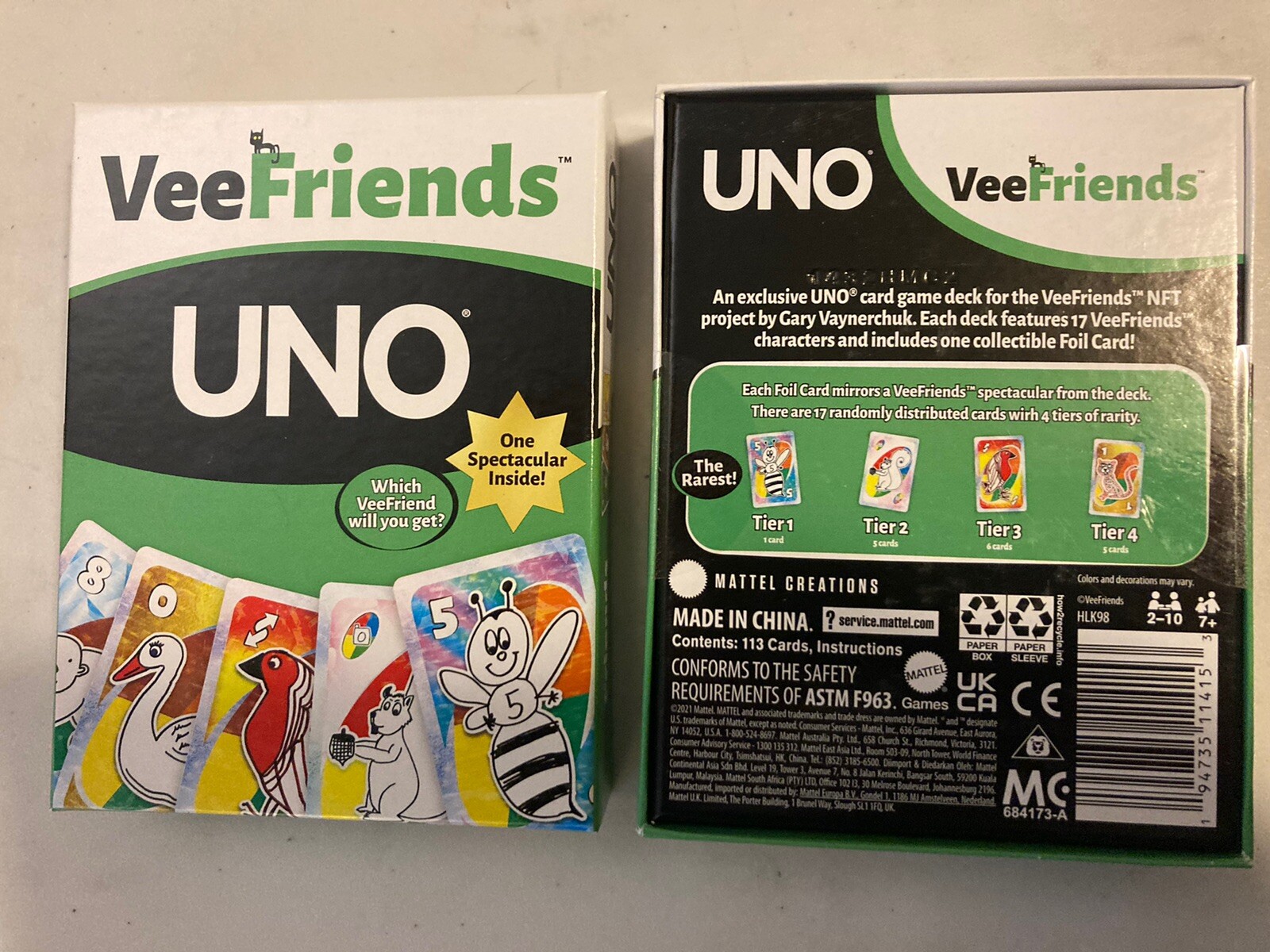 🔥 NEW Mattel Creation Veefriends UNO Card Game By Gary Vee SEALED 🔥 | eBay
