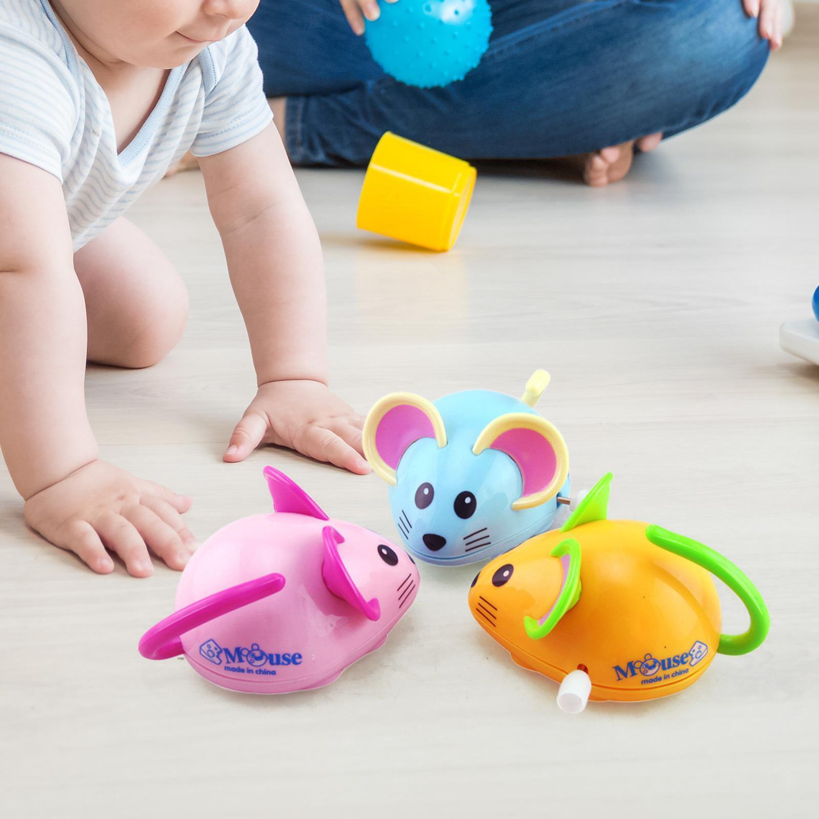 3Pcs Clockwork Mouse Toy Wind Up Toy Mice for Party Favors Birthday ...