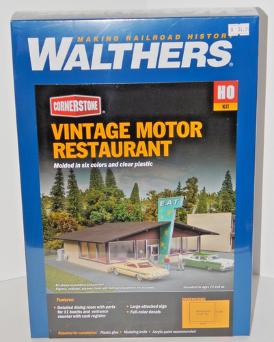 Walthers Cornerstone #933-3489 Vintage Motor Restaurant Building kit ...