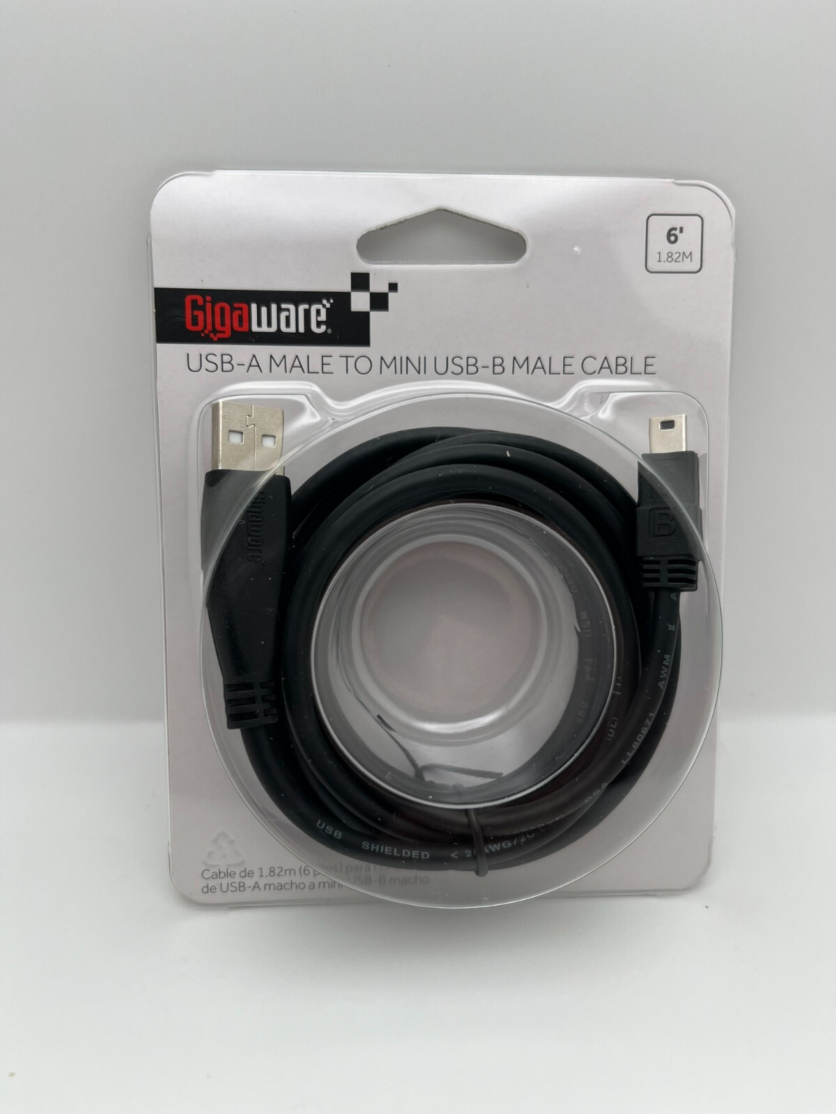 Gigaware USB-A Male to Mini USB-B Male Cable 6-Foot | eBay