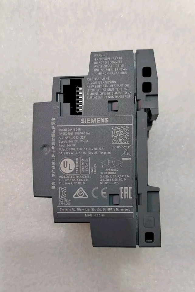 Siemens LOGO Verlängerung Module 6ED1055-1NB10-0BA2 DM16 24R | eBay