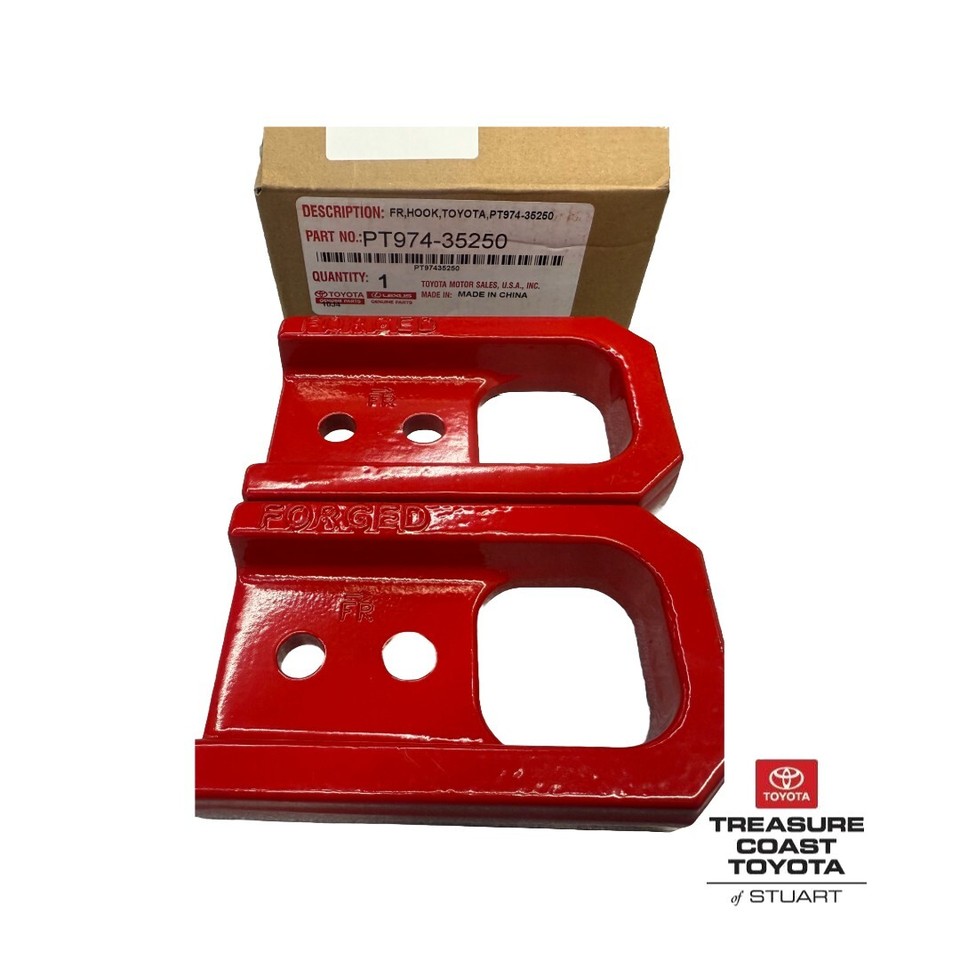NEW OEM 2025 TOYOTA 4RUNNER FRONT TOW HOOKS PT974-35250 | eBay