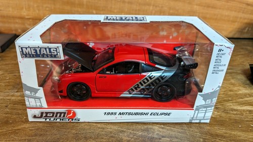 Jada Toys 2018 JDM Tuners 1995 Mitsubishi Eclipse METALS Die Cast 1:24 ...
