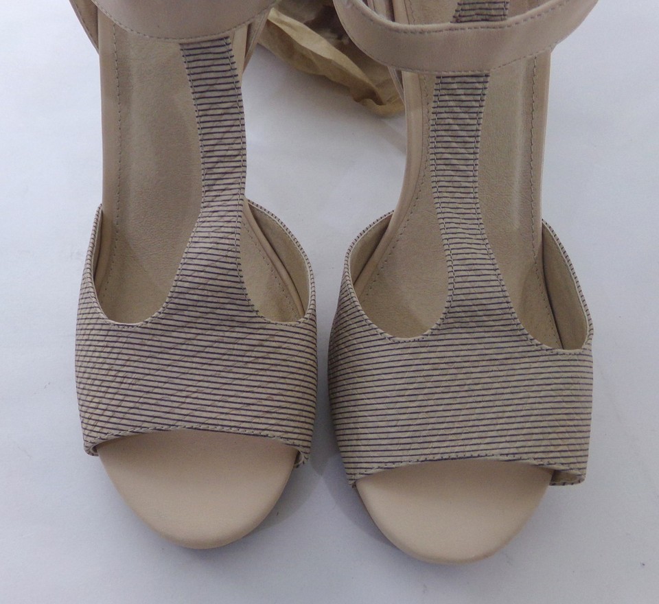 CATO Womens Brown Beige Tan Open Toe Heels SIZE 10M Sexy Cute Shoes | eBay