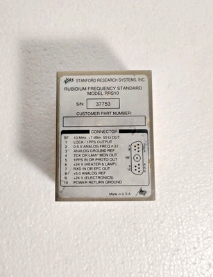 Stanford Research PRS10 Rubidium Frequency Standard 6 min - used | eBay