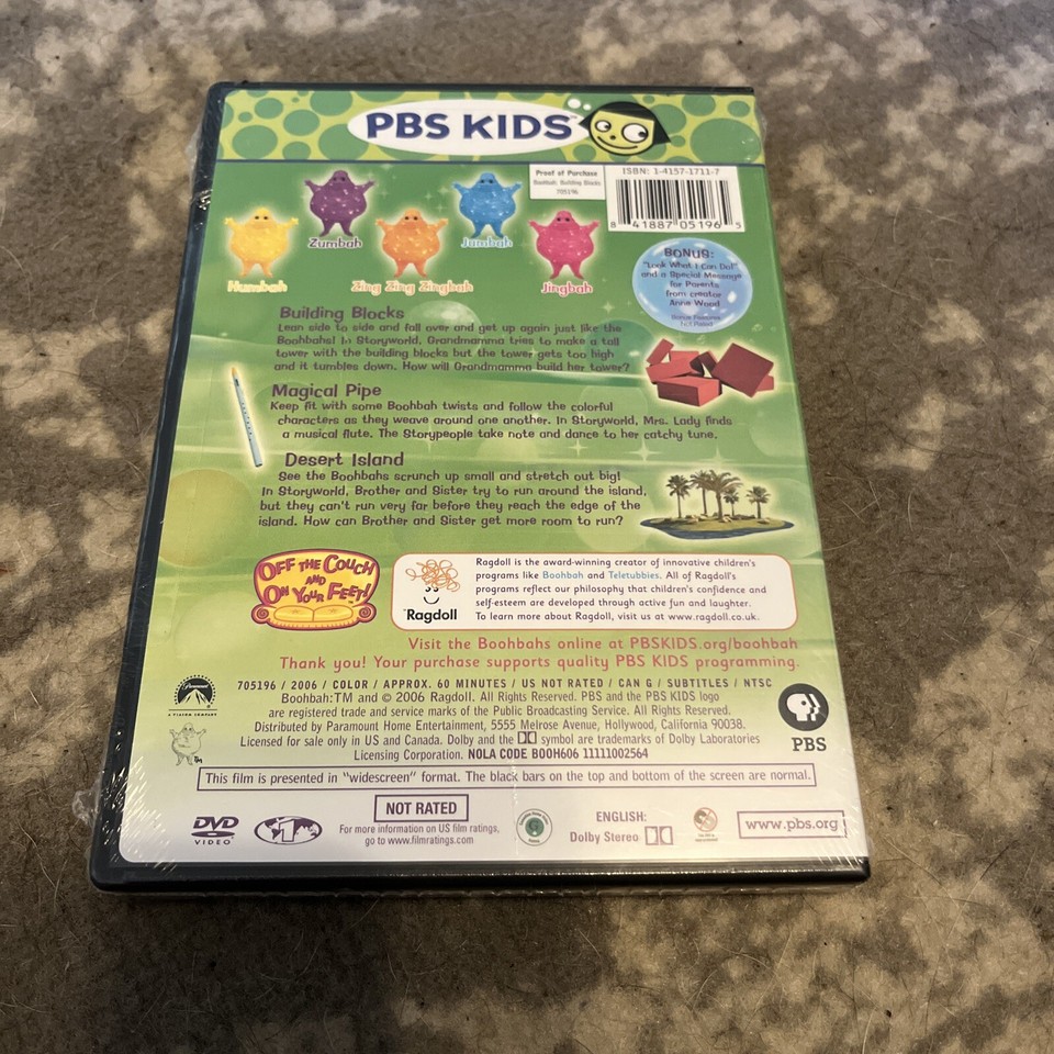 Boohbah - Building Blocks (DVD, 2006) New Sealed PBS Kids Rare OOP HTF ...