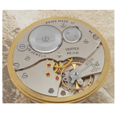 Vertex Wittnauer Ultra-Thin Cal. 65, 15 Jewel Pocket Watch Movement ...