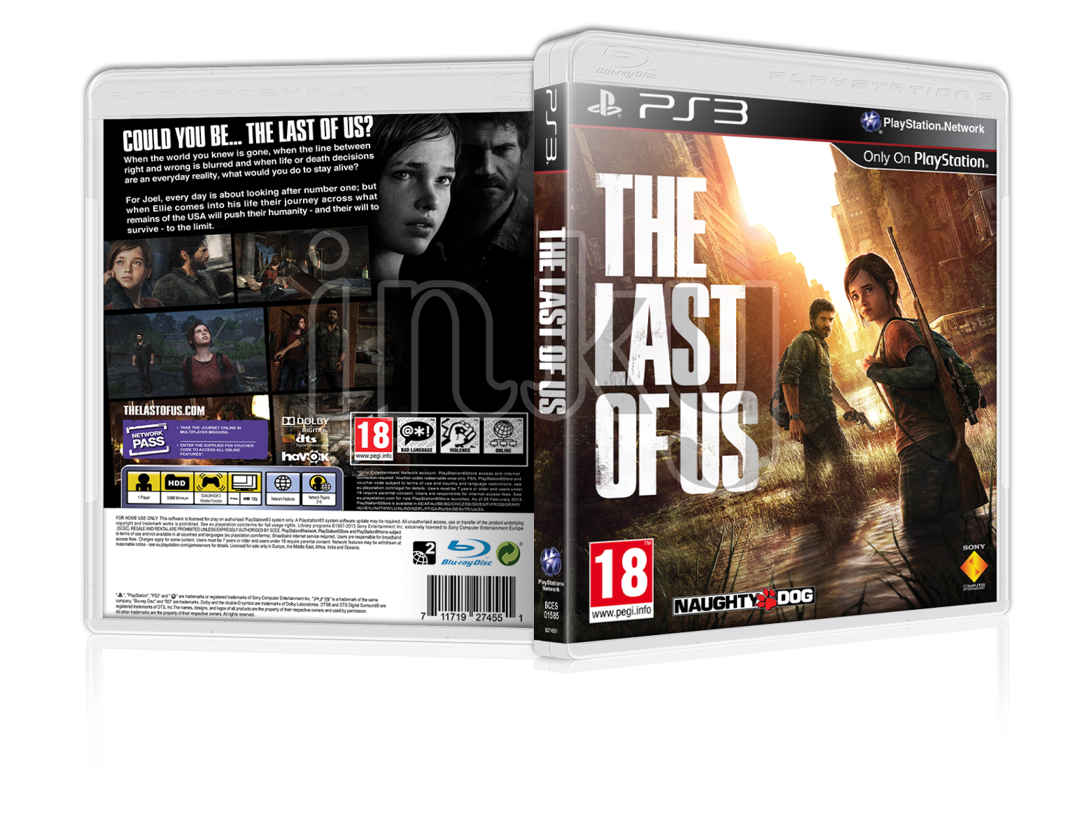 The Last of Us PS3 Custom Replacement Insert Sleeve Slip Cover ...