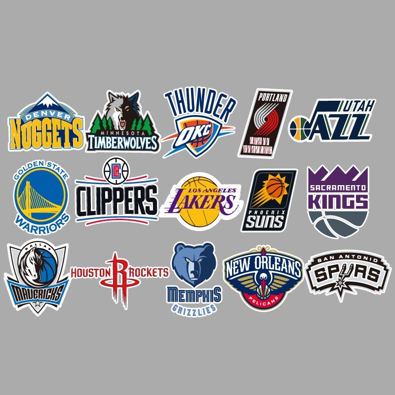 $6.99 for Complete 31 NBA Basketball Team Logo Decal Stickers for ...