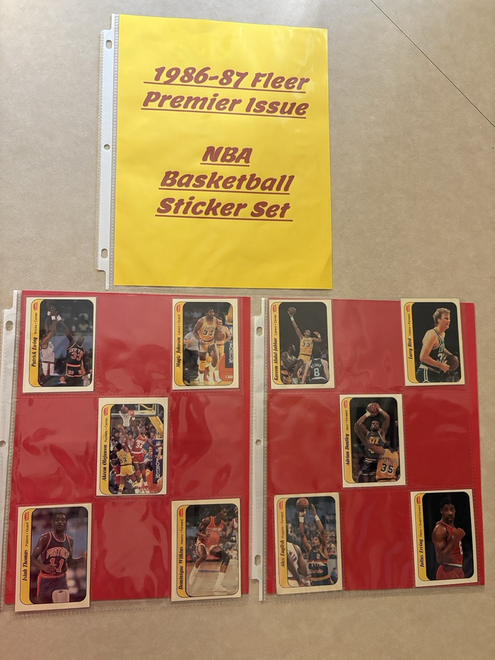 1986-87 Fleer Basketball Set, Stars , Rookies Jordan's, A TOTAL Of 215 ...